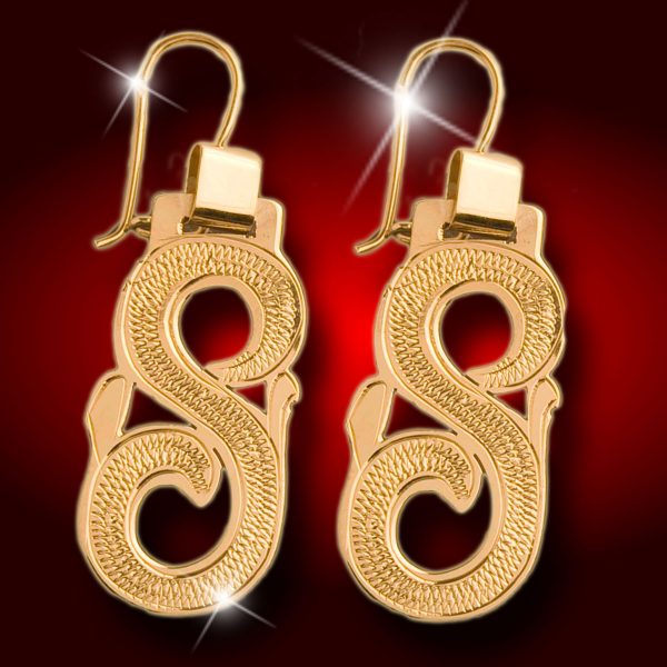 Panama Extra Large Single Initial Earring – Palm Jewelry