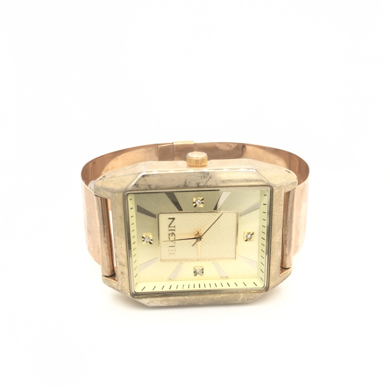 Mens Panama Full Gold Watch Rectangle Shape – Palm Jewelry